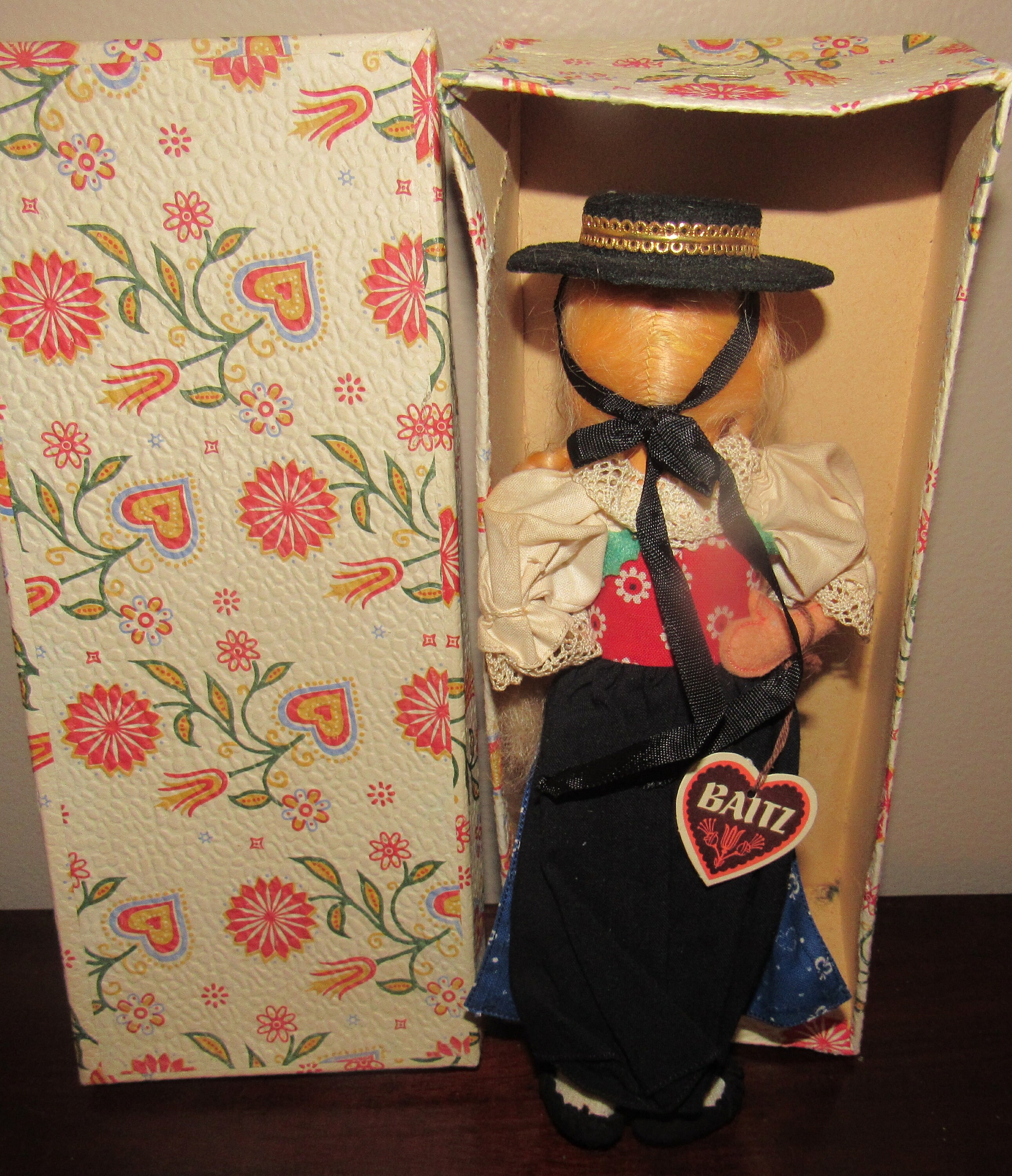 Vintage "baitz Girl Doll" in Original Box and Original Wrist Tag 8 1/2 ...