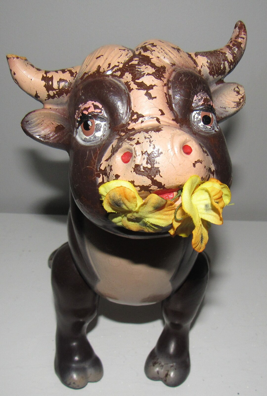Vintage Ideal Ferdinand the Bull All Composition Fully Jointed 9" Circa ...