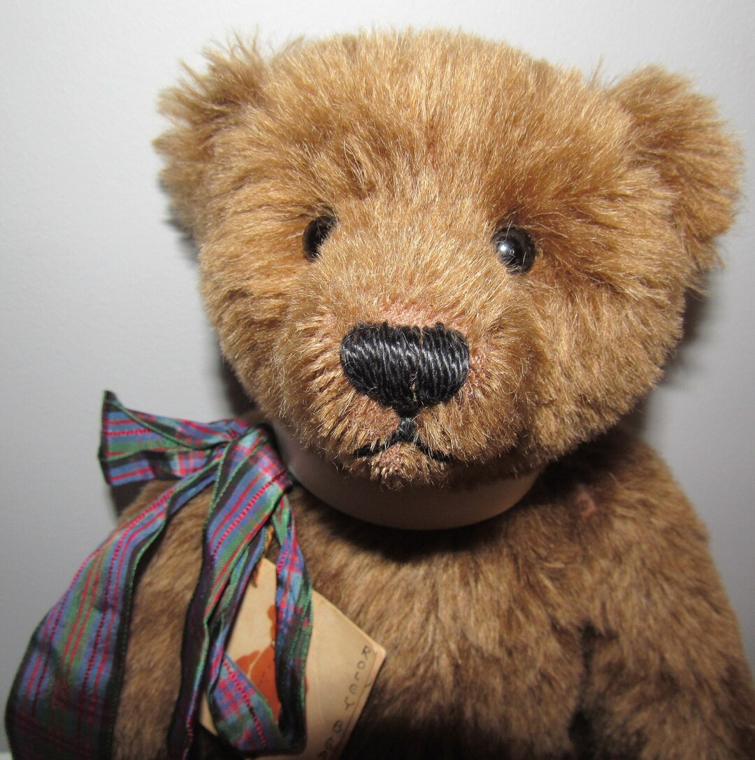 Wonderful Artist Teddy Bear With Working Growler 12" by Barbara Conley ...