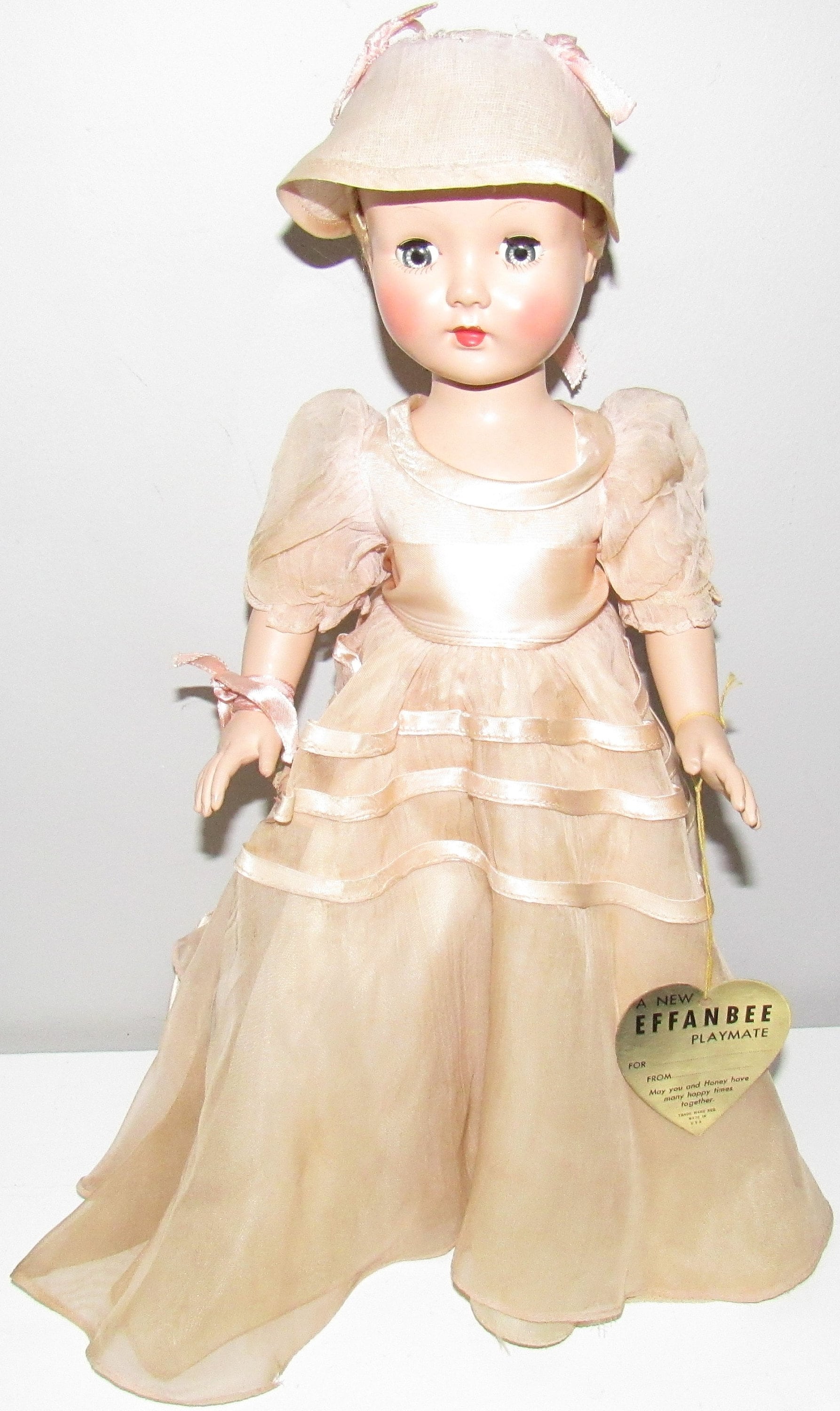 Stunning Vintage Effanbee Plantinum Blonde honey in Orig Outfit Wrist Tag NM Condition 16 Circa ...