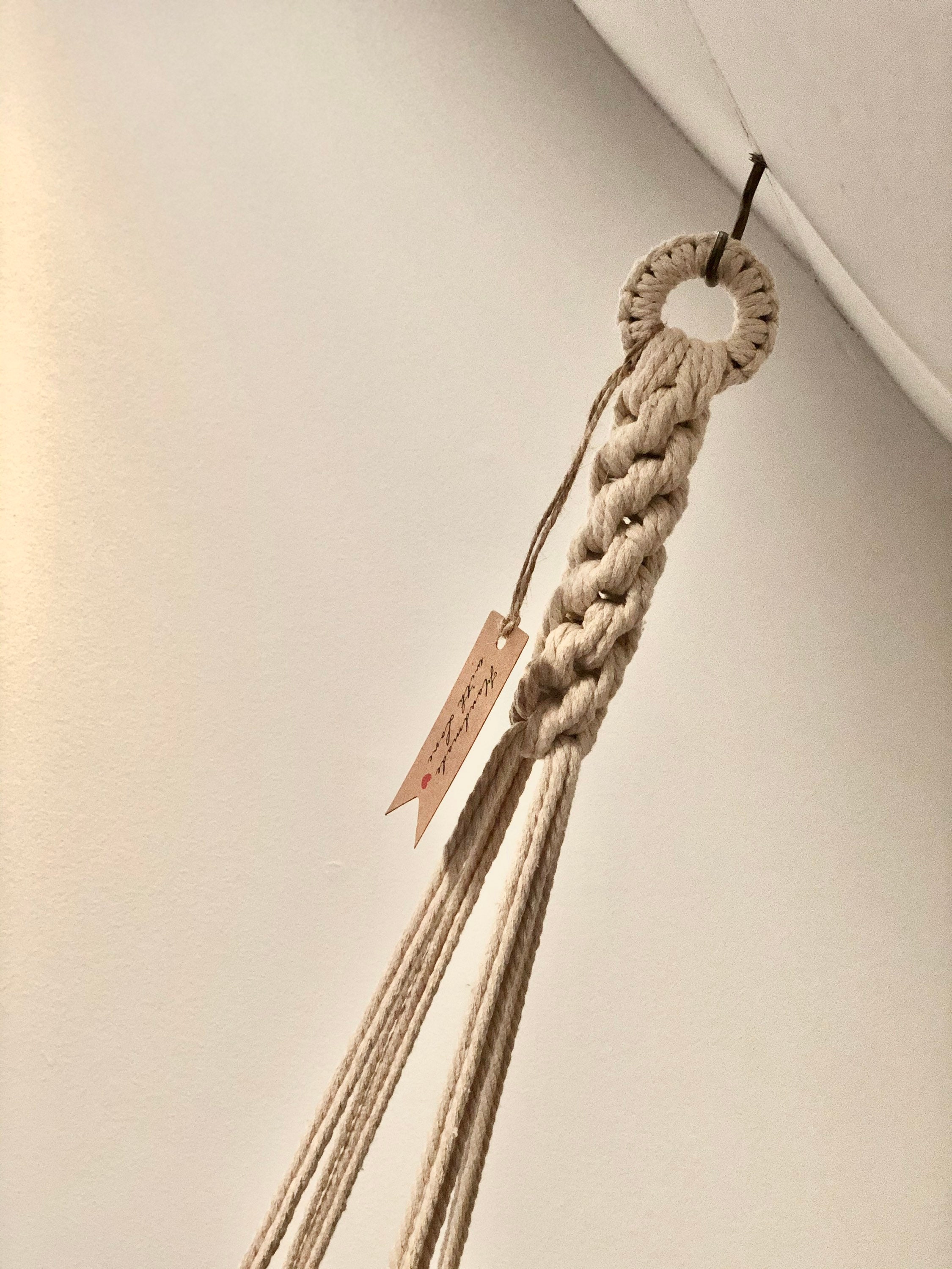 Macrame Hanging Wood Slab / Macrame Hanging Shelf - Etsy