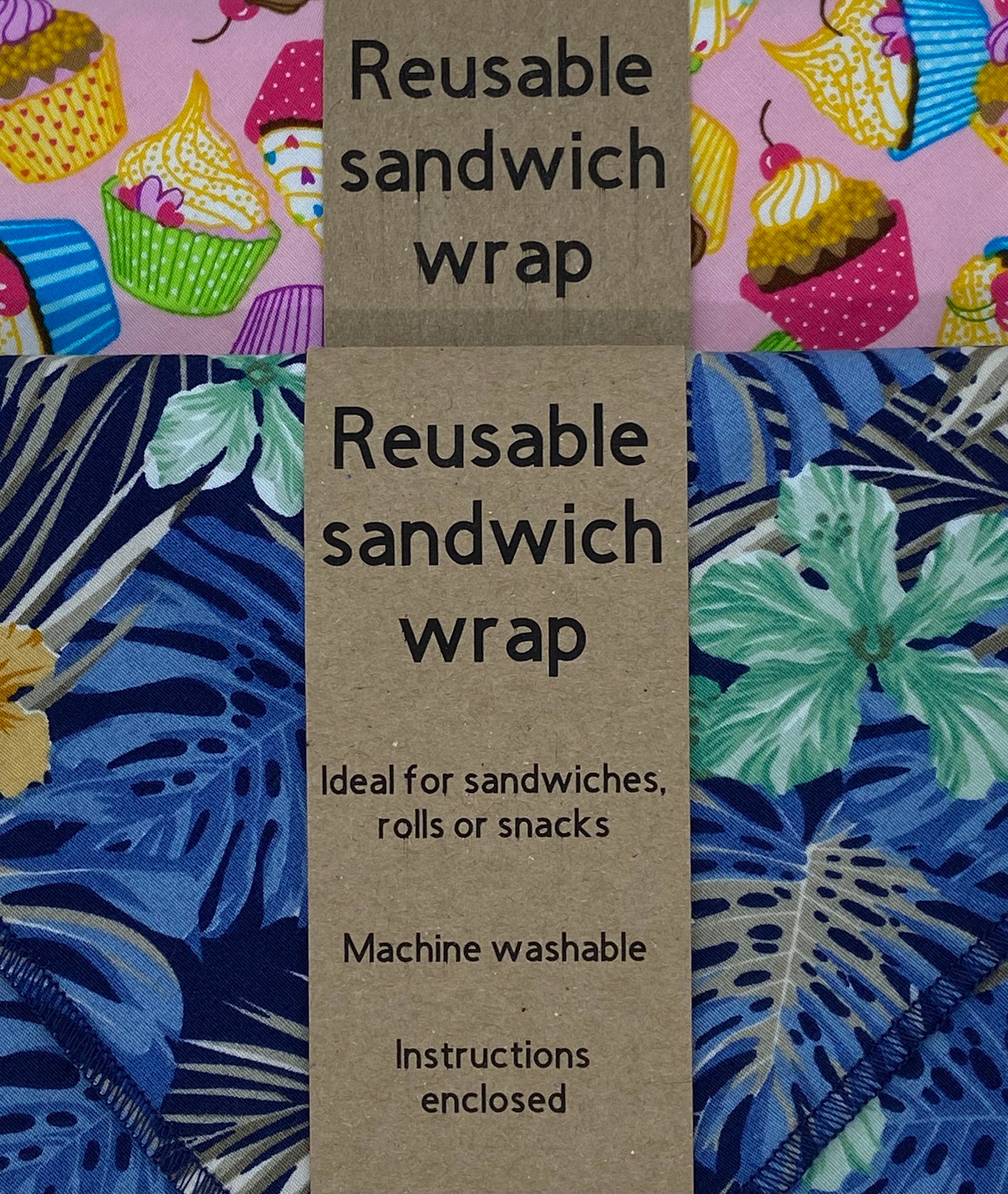 Reusable Sandwich Wrap Lunch Bag Washable No Waste | Etsy