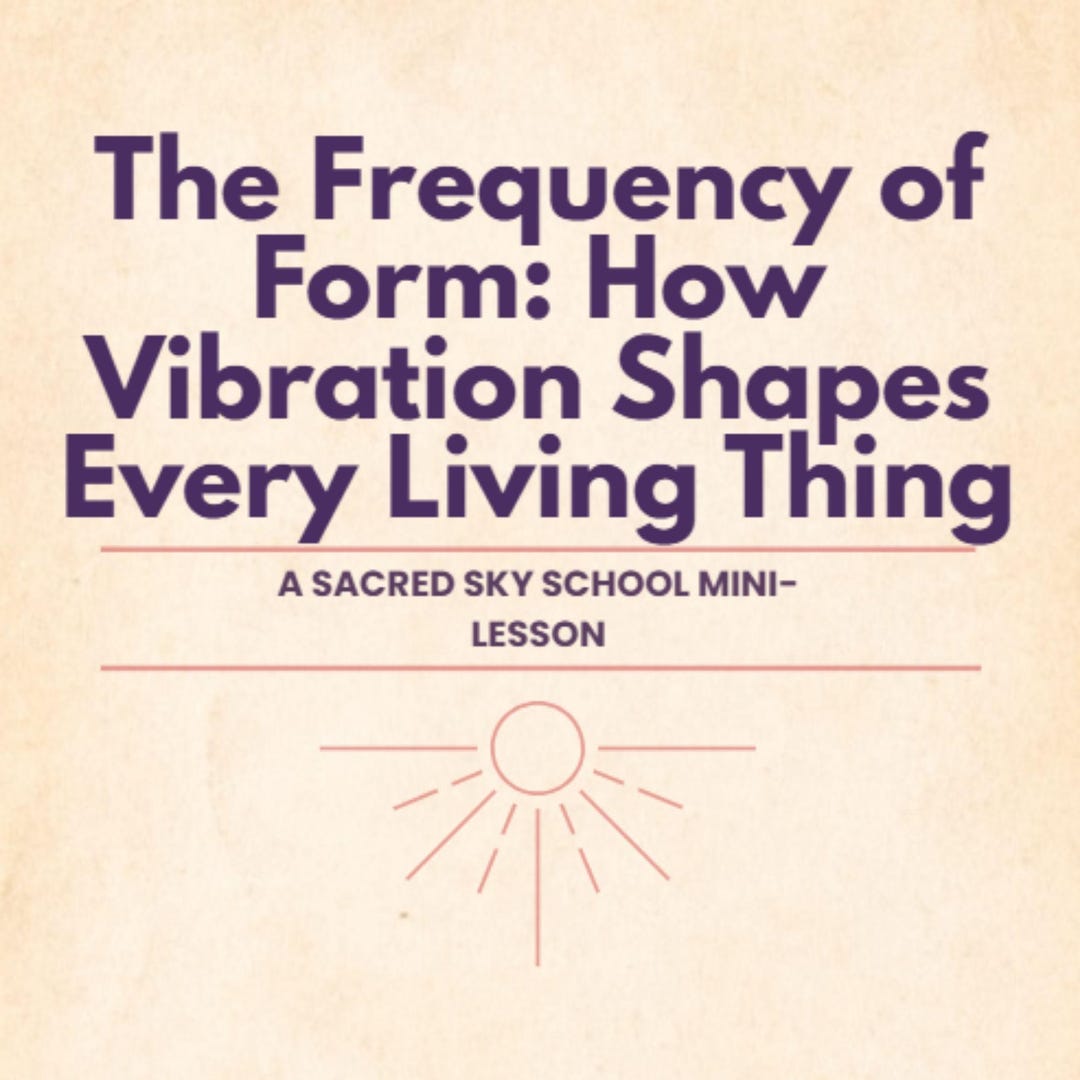 Mini Lesson 208 — the Frequency of Form: How Vibration Shapes Every ...