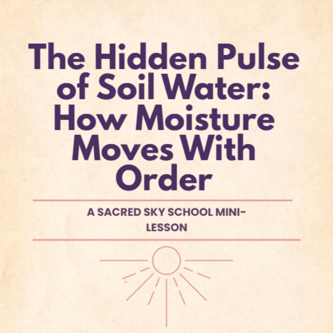 Mini Lesson 346 — the Hidden Pulse of Soil Water: How Moisture Moves ...