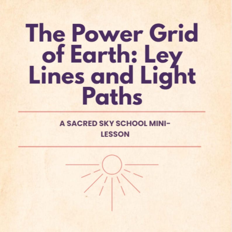 Mini Lesson 44 — the Power Grid of Earth: Ley Lines and Light Paths - Etsy