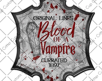 Vampire Blood Label | Etsy