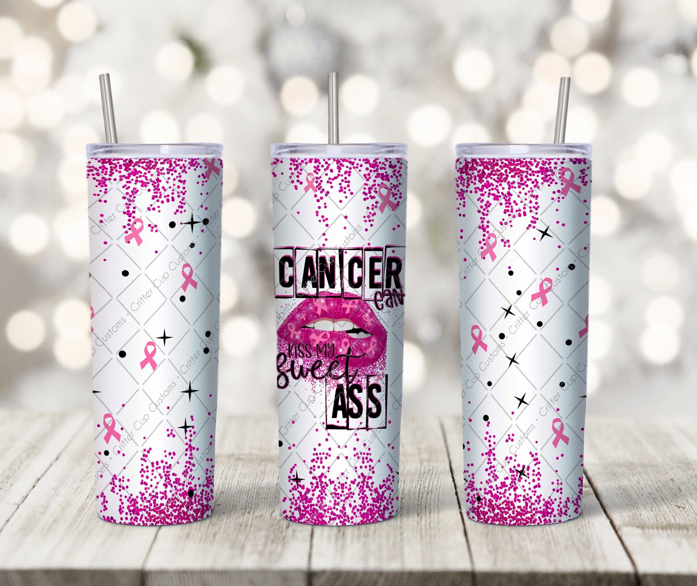 Breast Cancer Tumbler Wrap Design, Breast Cancer Sublimation, 20oz ...