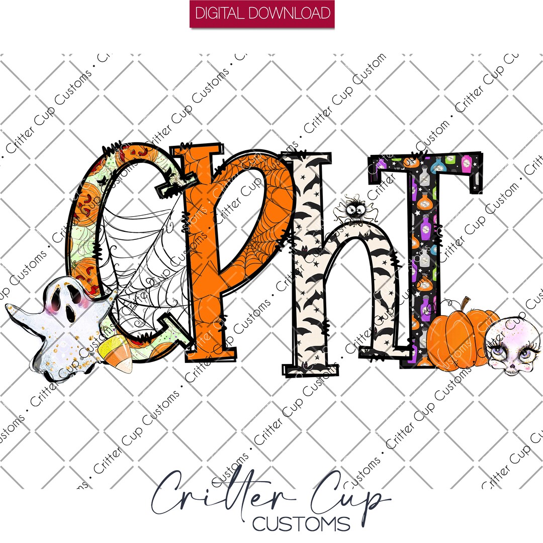 Halloween Cpht Design, Pharmacy Tech PNG, Digital Download, PNG File - Etsy