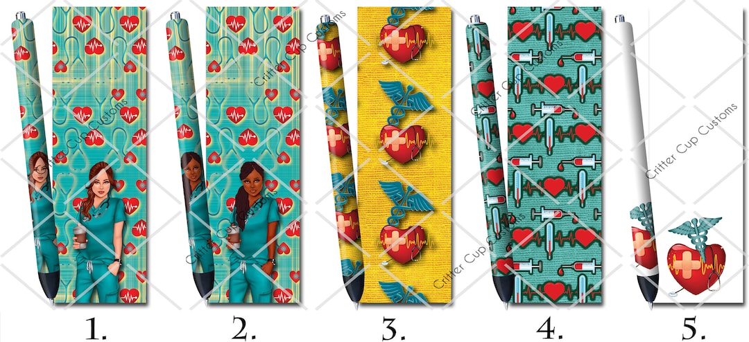 Nurse Pen Wraps, Pen Wrap Png, Digital Download - Etsy