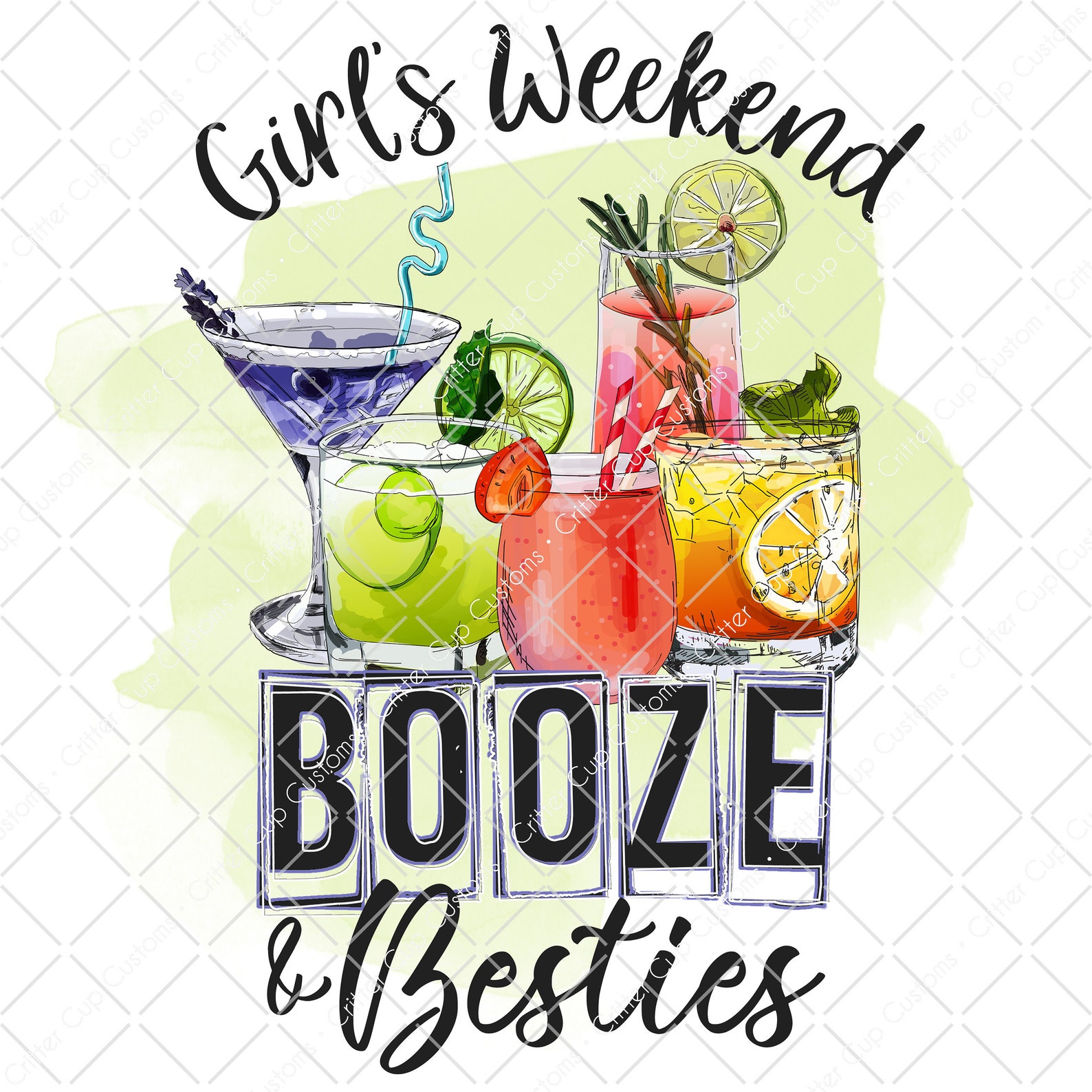 Girls Weekend Booz and Besties Sublimation File - Etsy