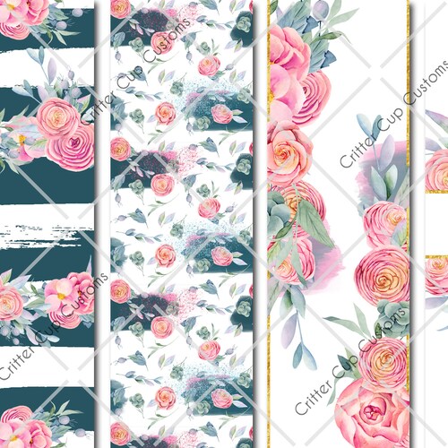 Victorian Rose Pen Wrap Design Digital Download PNG - Etsy