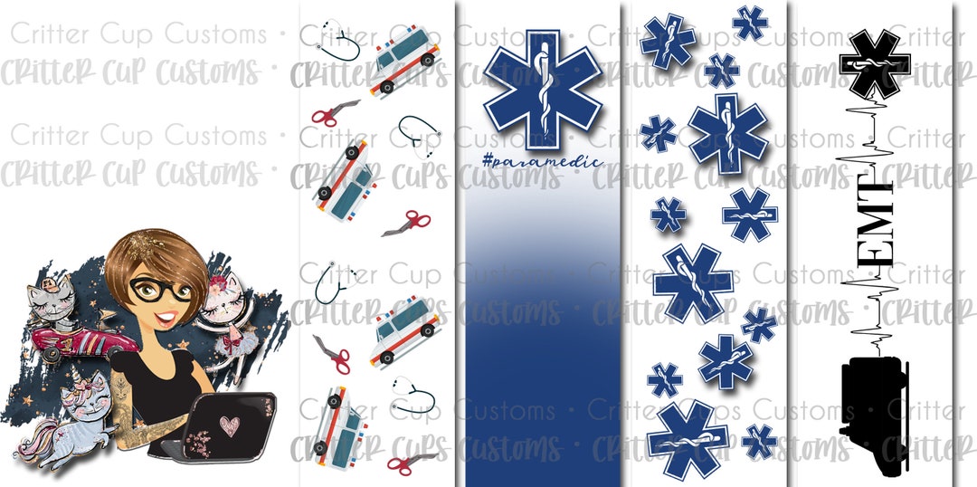 EMT Glitter Epoxy Pen Wrap Design, Digital Download, PNG - Etsy