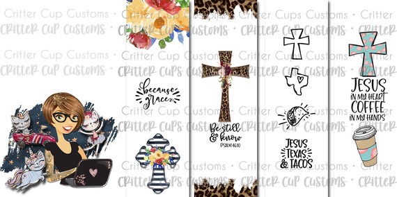 Cross Design Epoxy Glitter Pen Wrap Design Digital Download - Etsy