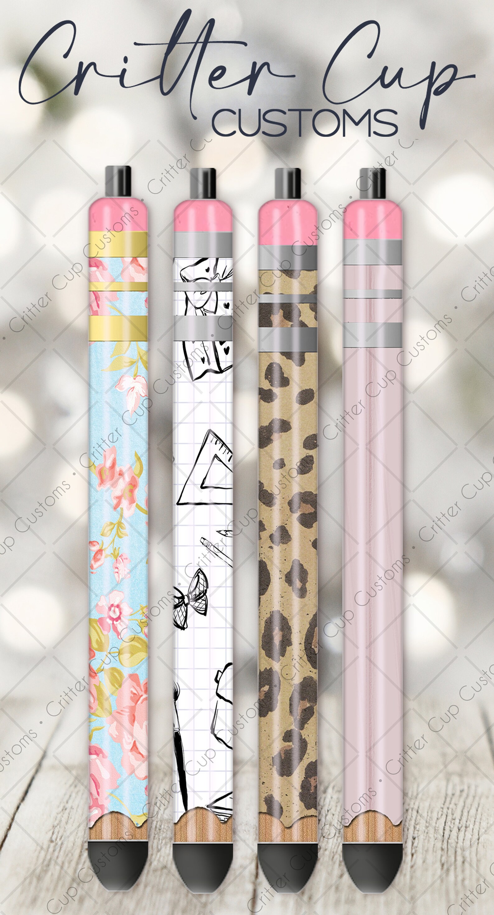 Pencil Pen Wrap Design Digital Download PNG - Etsy