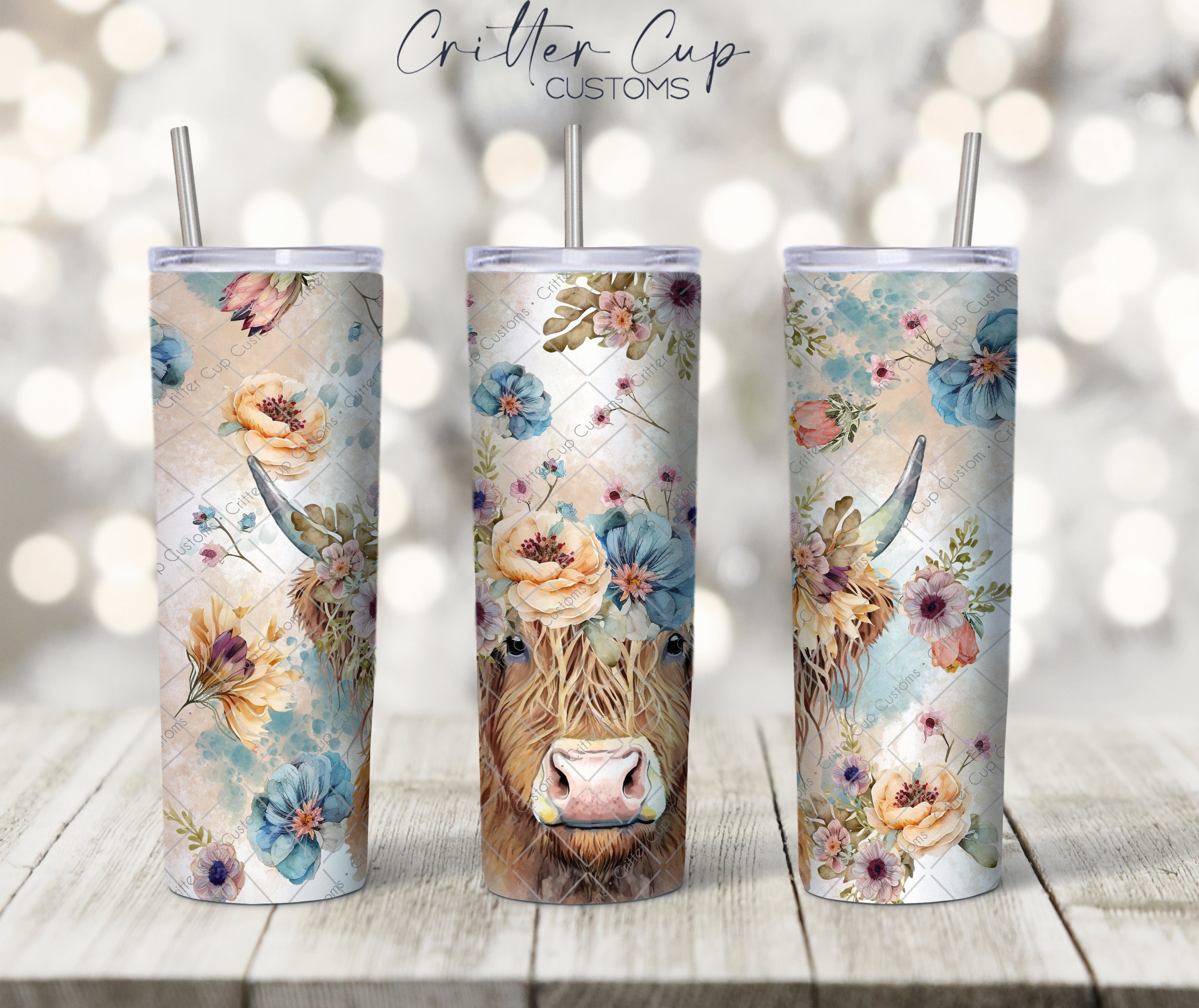 Highland Cow Tumbler Wrap Highland Cow Tumbler Png Scottish - Etsy