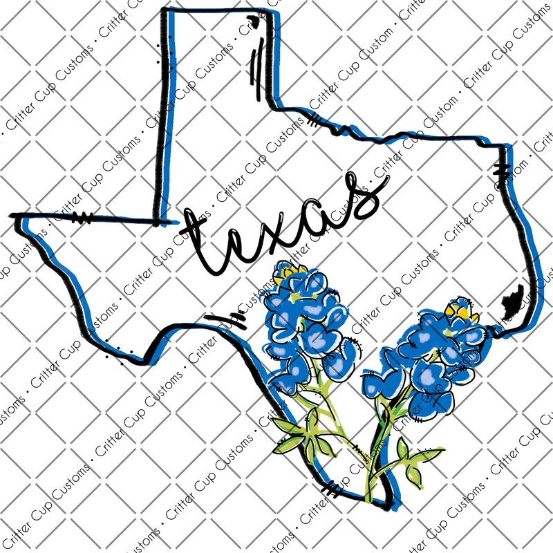 Texas Bluebonnets Svg - Etsy