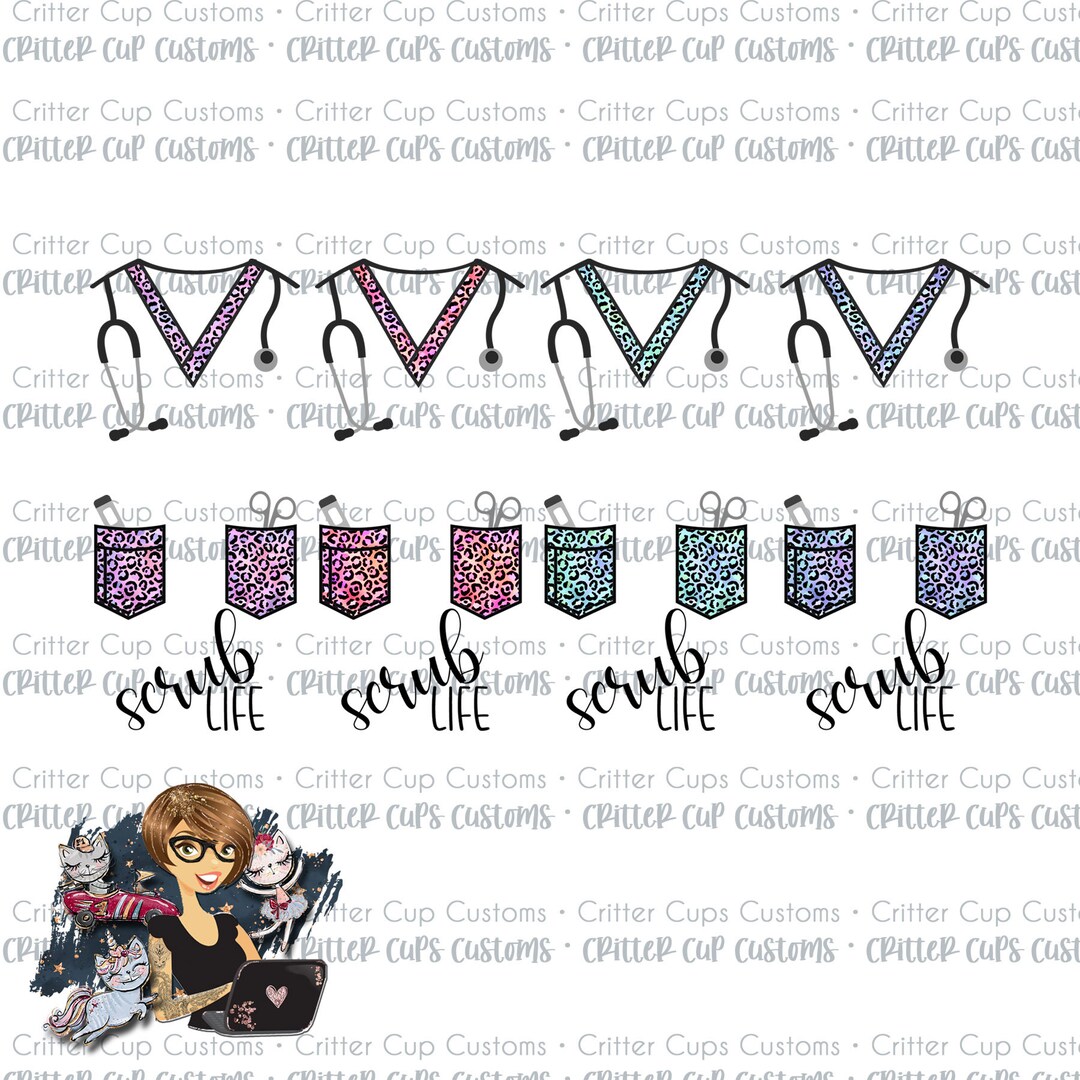 Scrub Life Pen Wrap File Set - Etsy