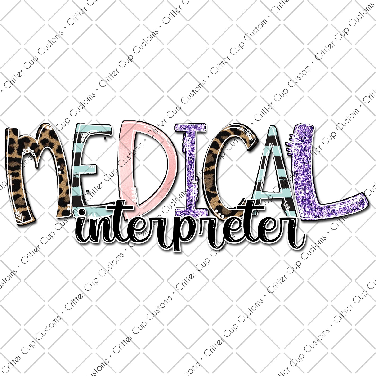 Medical Interpreter Design Digital Download PNG Sublimation or ...