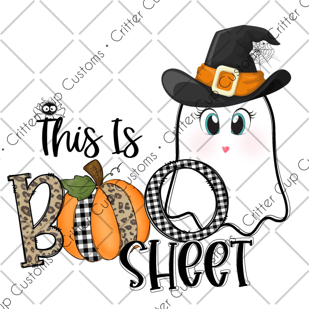 Halloween Design (boo Sheet) Digital Download PNG File - Etsy