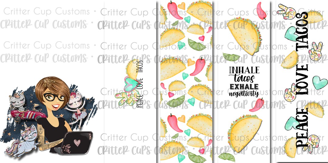 Taco Pen Wrap File Set - Etsy