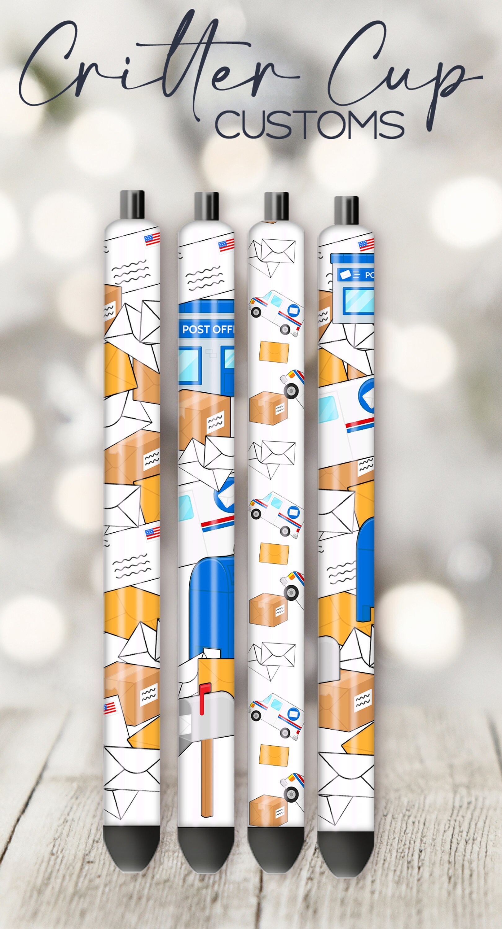 Mail Man Pen Wrap Postal Service Pen Wraps Design Pen Wrap - Etsy