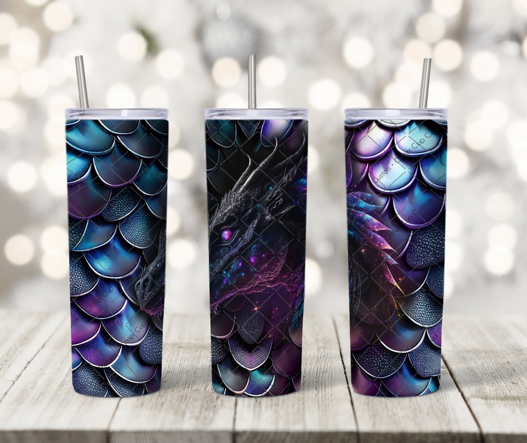 Dragon Tumbler Design, Dragon Scale Tumbler Png, 20oz Skinny Tumbler ...