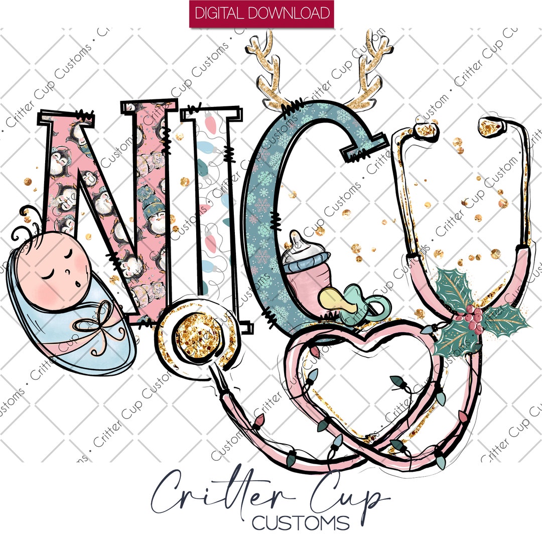 Christmas NICU Design, NICU Png, Christmas Sublimation, Digital ...