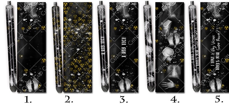 Radiology, X-ray Tech Pen Wrap Design, Glitter Pen Wraps, Pen Wrap ...
