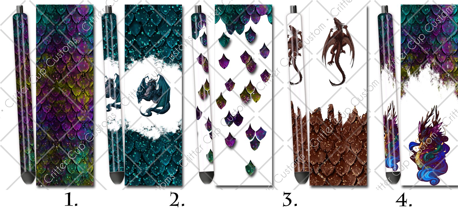 Dragon Scale Pen Wrap Design Digital Download PNG | Etsy