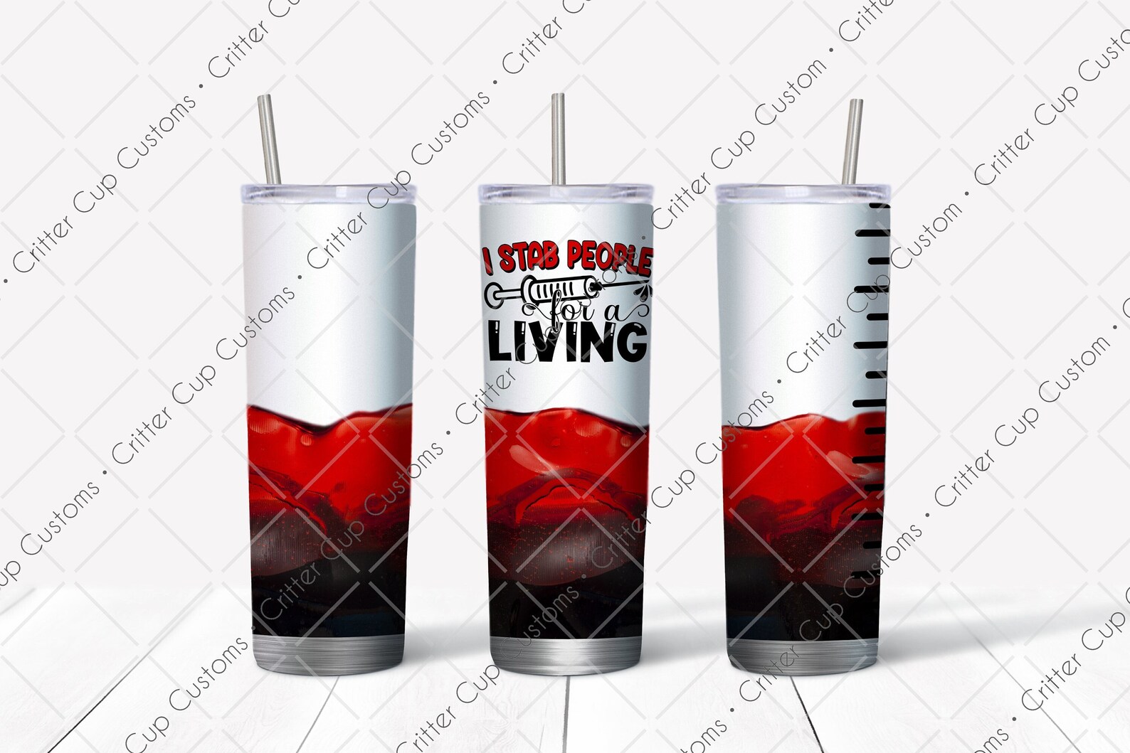Phlebotomy Nursing Design 20oz Skinny Tumbler Wrap Digital - Etsy