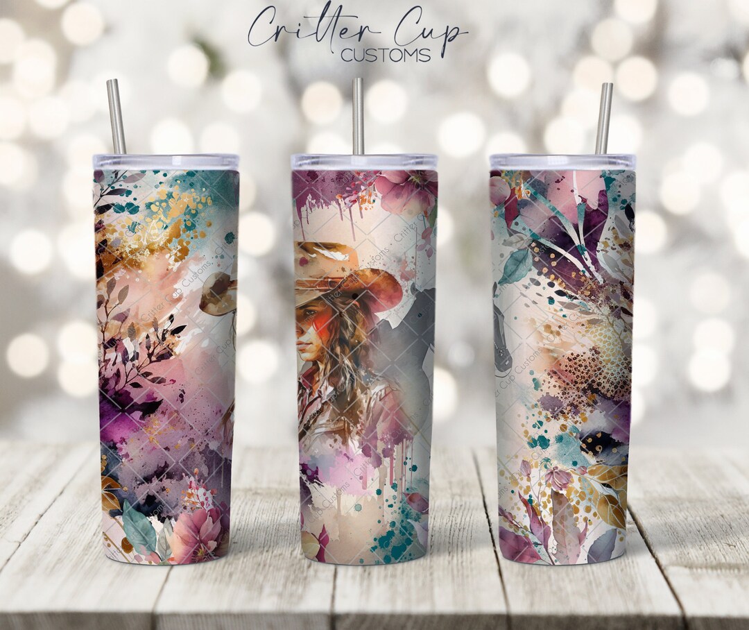 Cowgirl Tumbler Wrap, Rodeo Tumbler Wrap, Tumbler Wrap Download, 20oz ...