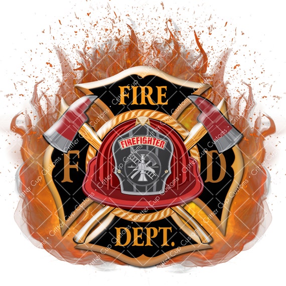 Firefighter Design Digital Download PNG - Etsy