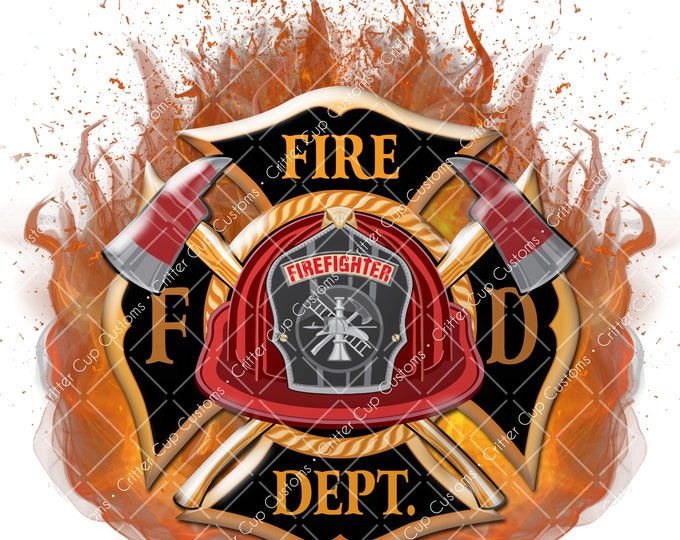 Firefighter Design, Digital Download, PNG - Etsy