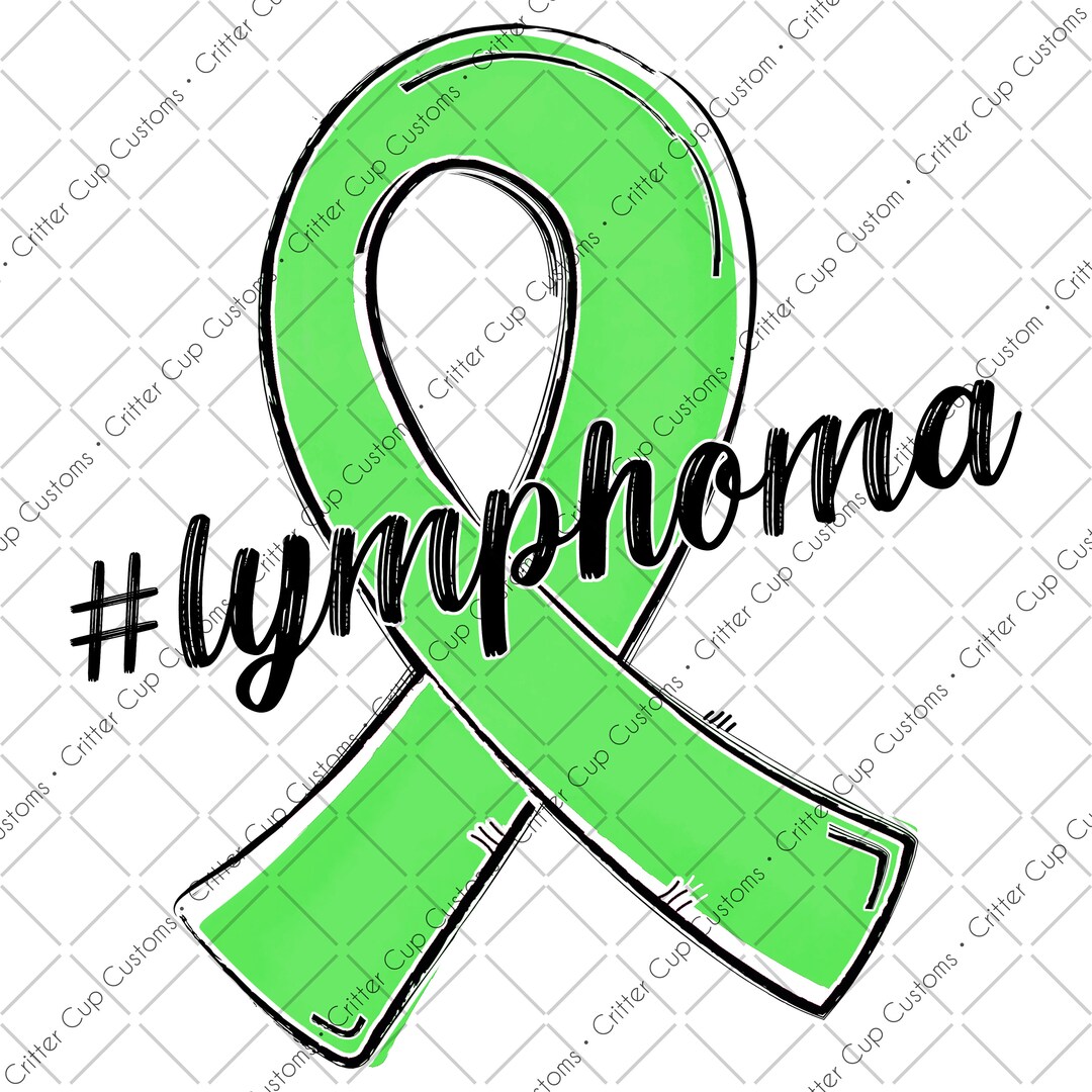 Lymphoma Ribbon Digital Download PNG File: September Awareness - Etsy