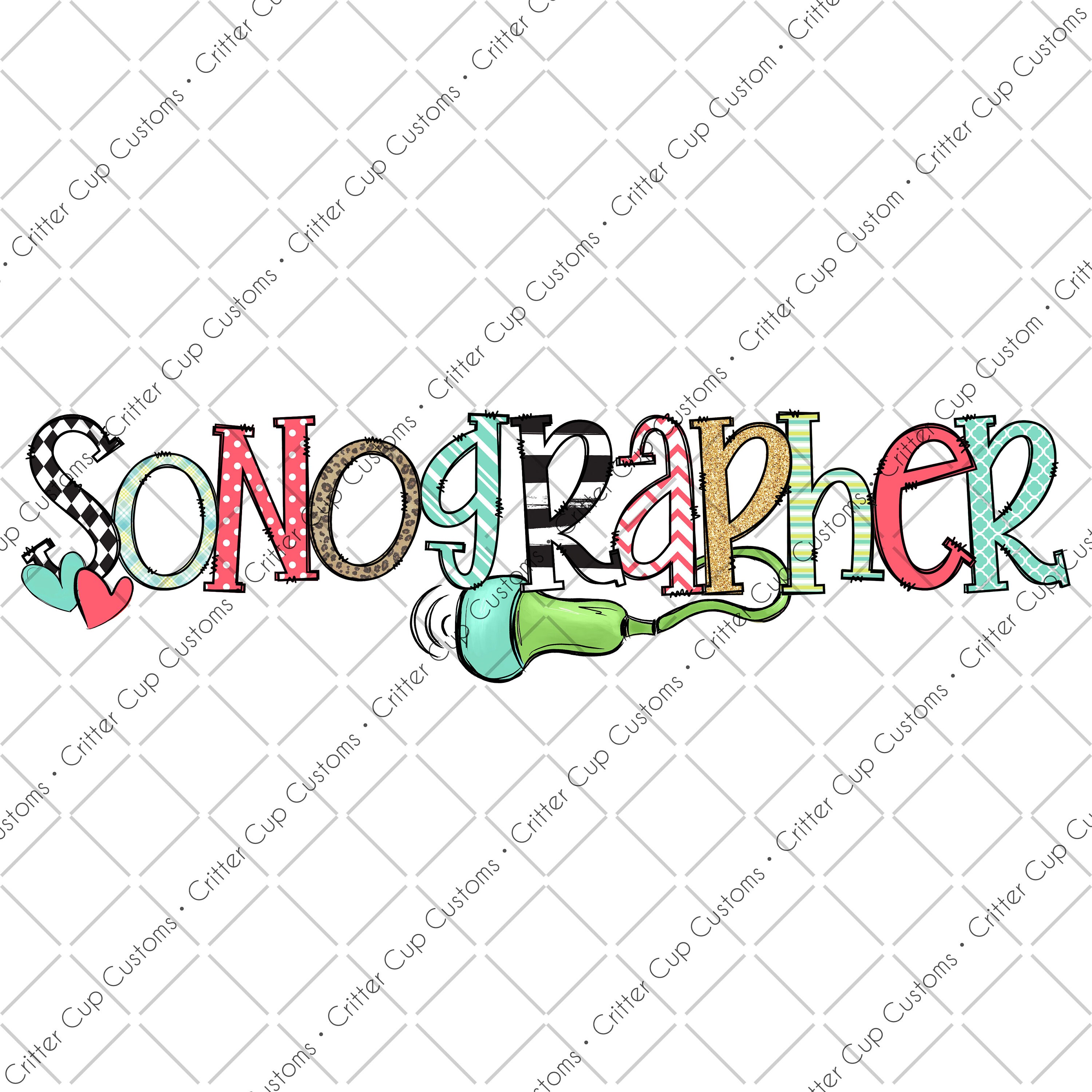 Sonographer Design Digital Download PNG - Etsy