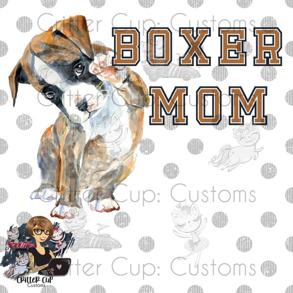 Boxer Mom - Etsy
