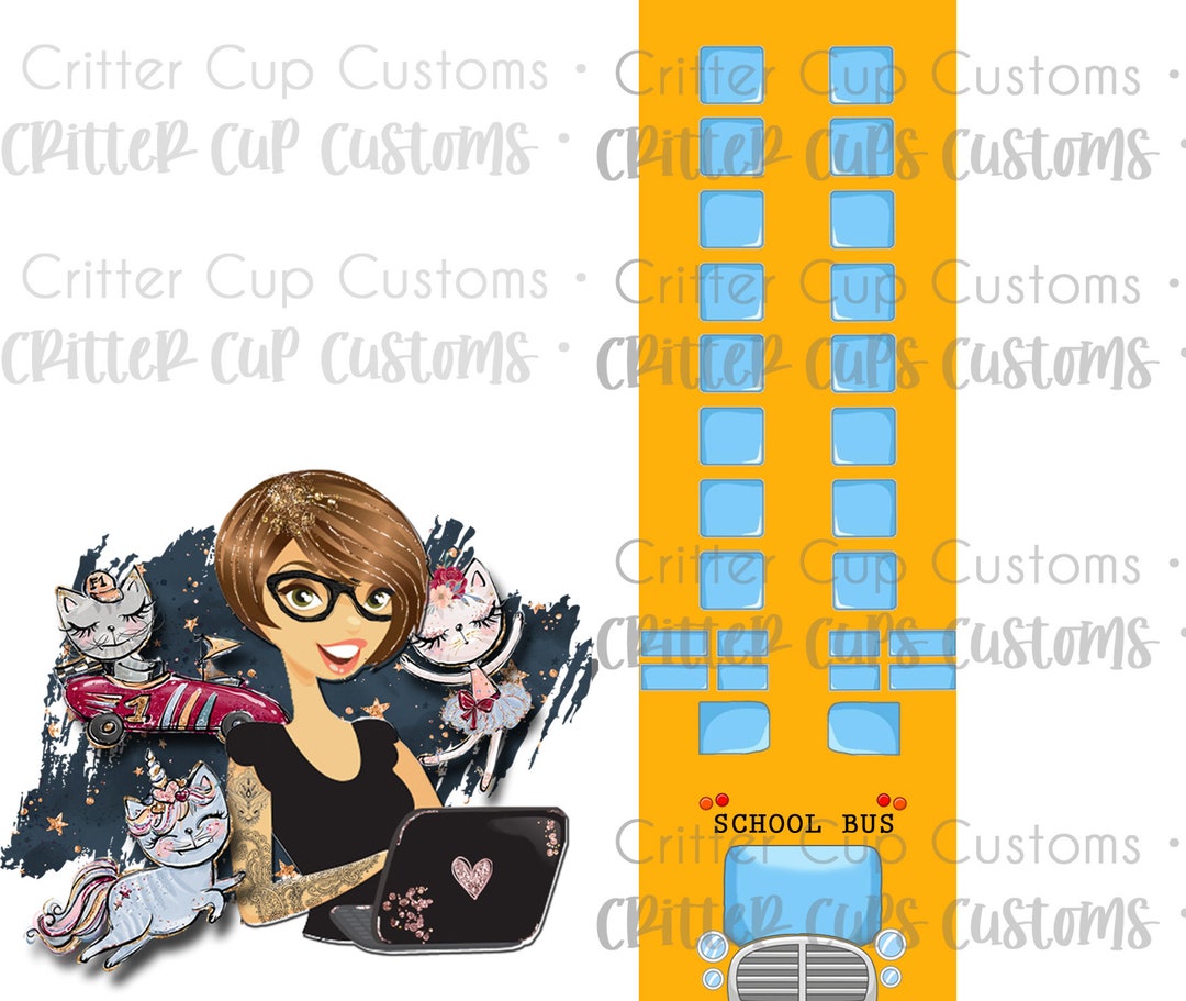 School Bus Pen Wrap File - Etsy