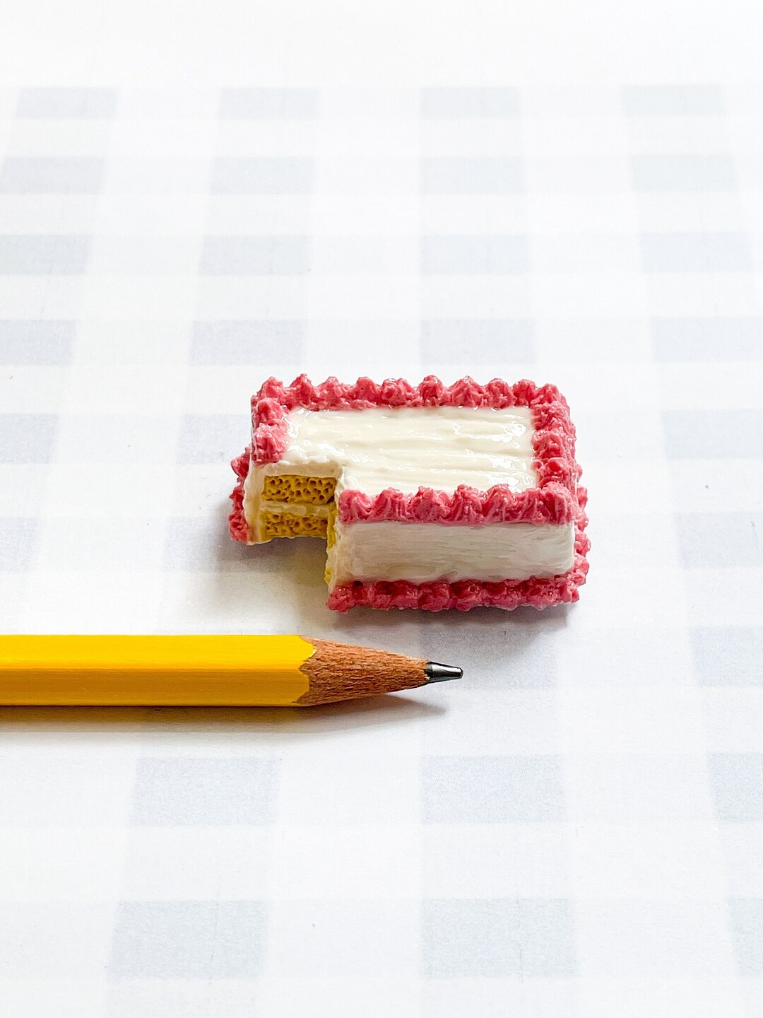 Miniature Pink Sheet Cake Magnet - Etsy
