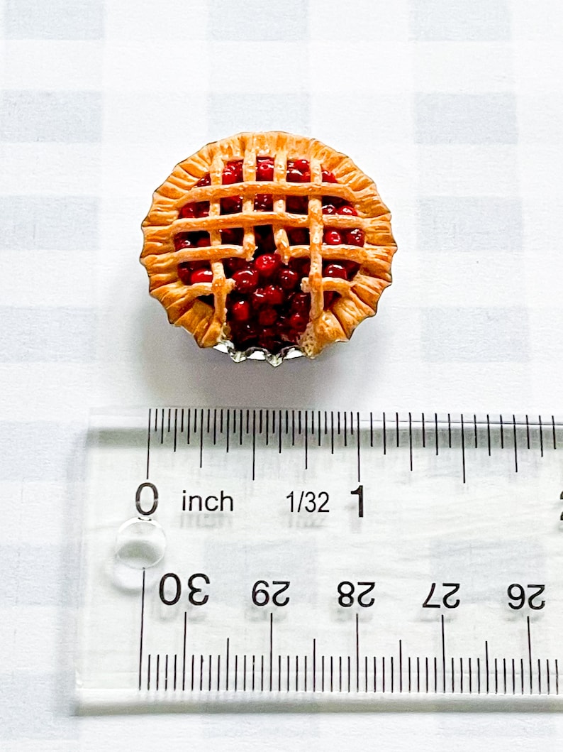 Miniature Sliced Cherry Pie Magnet - Etsy