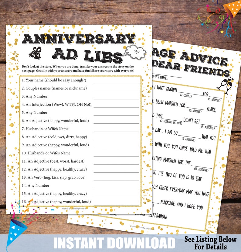 50th Anniversary Party Games Gold 1970 Wedding Anniversary Etsy 50th-anniversary-party-games-gold-1970-wedding-anniversary-etsy