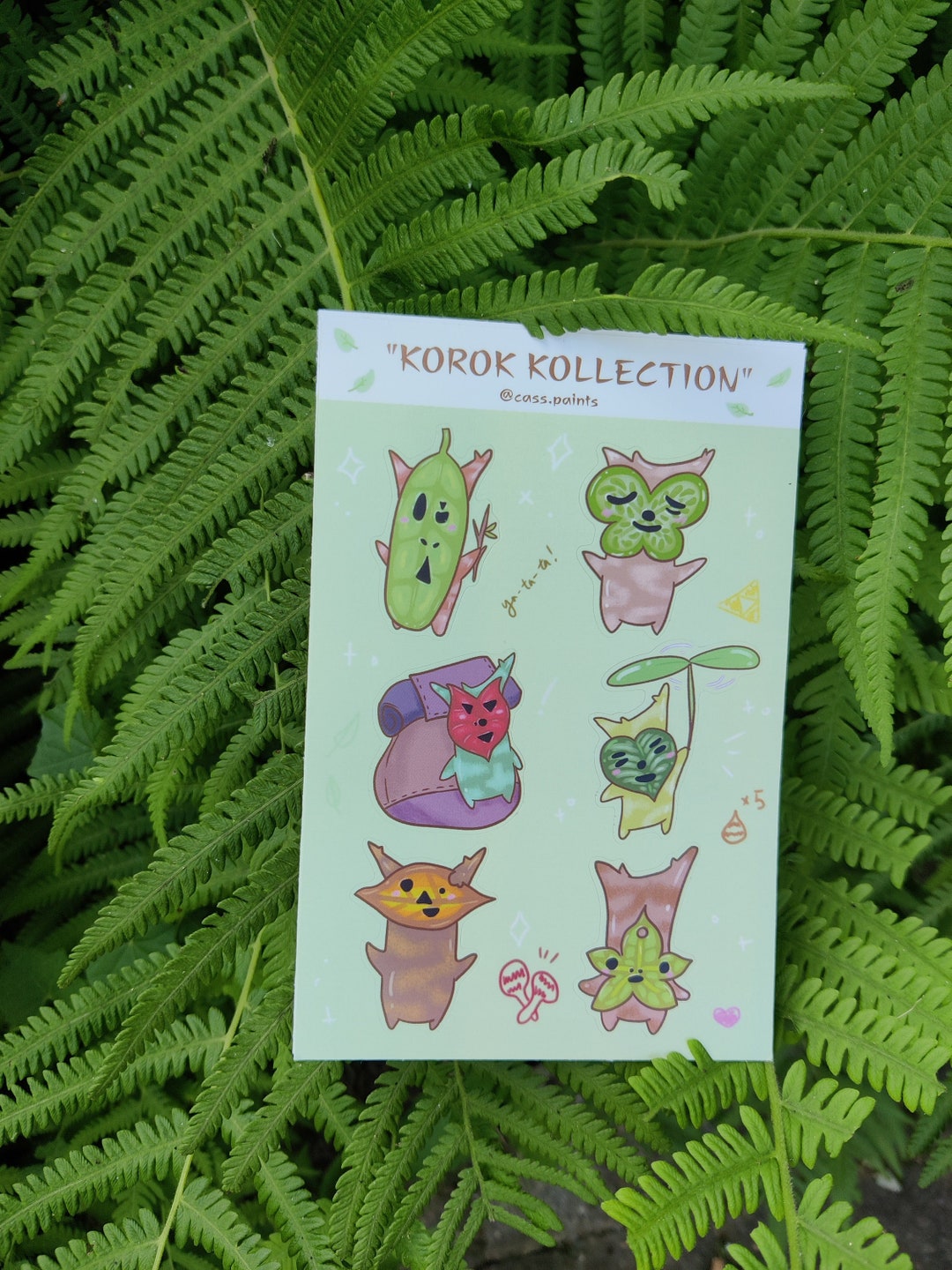 Korok Kollection Sticker Sheet (4x6 Inch)- 6 Kiss Cut Stickers - Etsy