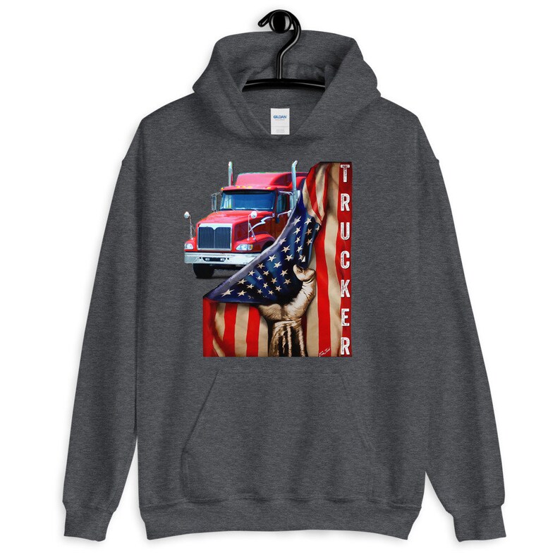 Trucker Hoodie, Big-rig Hoodie, Diesel Hoodie, Gift for Him Hoodie ...