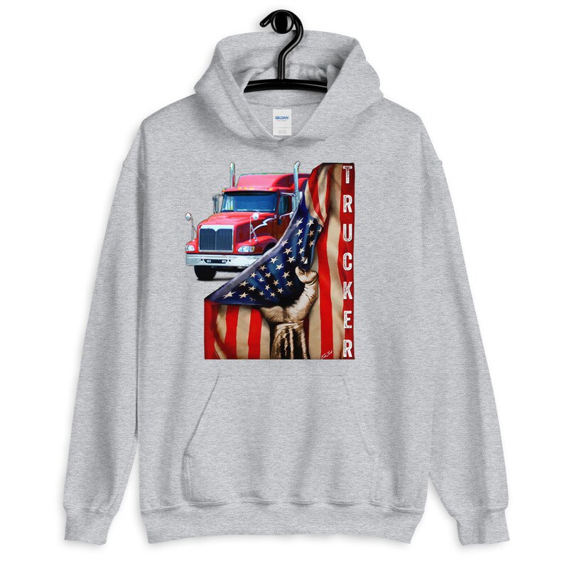 Trucker Hoodie, Big-rig Hoodie, Diesel Hoodie, Gift for Him Hoodie ...