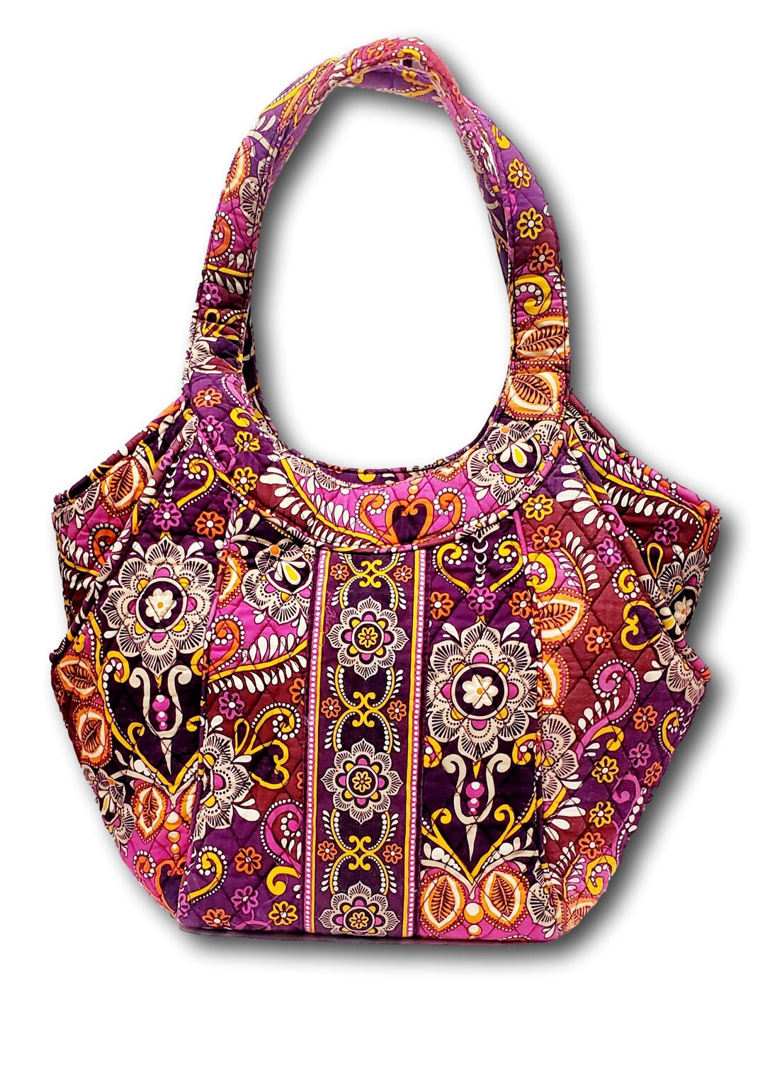 Vintage Vera Bradley Purple Floral Print Quilted Cotton Shoulder Bag - Etsy