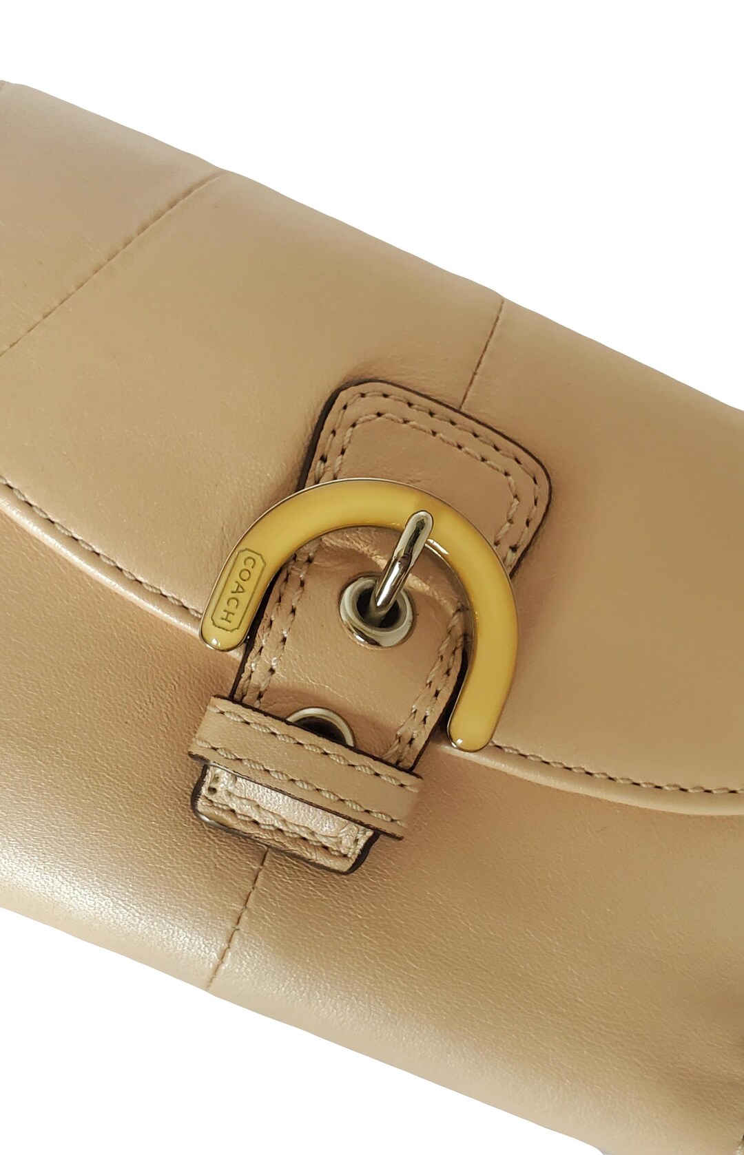 Vintage Coach Peach Metallic Tone Leather Wallet - Etsy