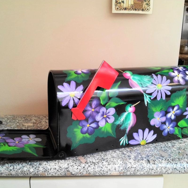 Hand Painted Mailboxes Hummingbirds - Etsy