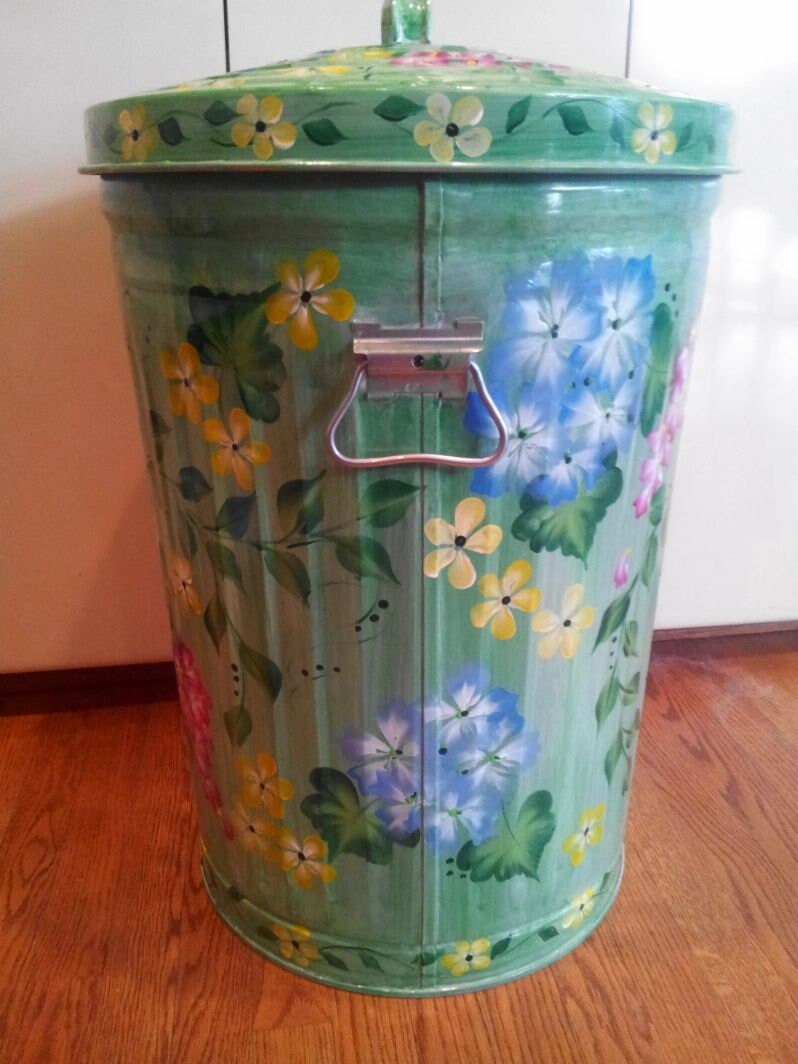 20 Gallon Green Wash, Blue, Yellow, Fuchsia Floral, Greenery - Etsy