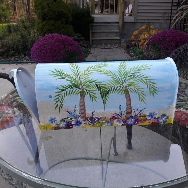 Palm Tree Mailbox - Etsy