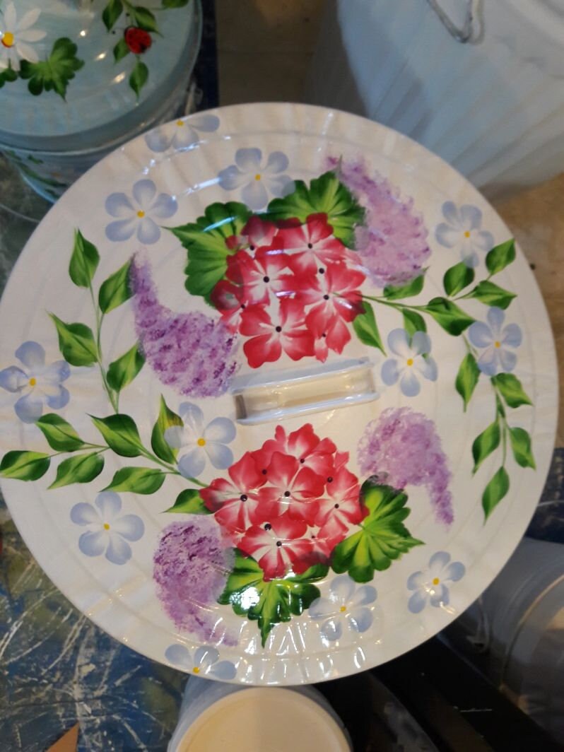 20 Gallon White Wash, Fuchsia, Purple, Blue Floral, Greenery - Etsy