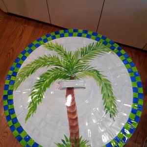 Hand Painted Trash/garbage Can - 30 Gallon Beach Life, Palms, Beach ...